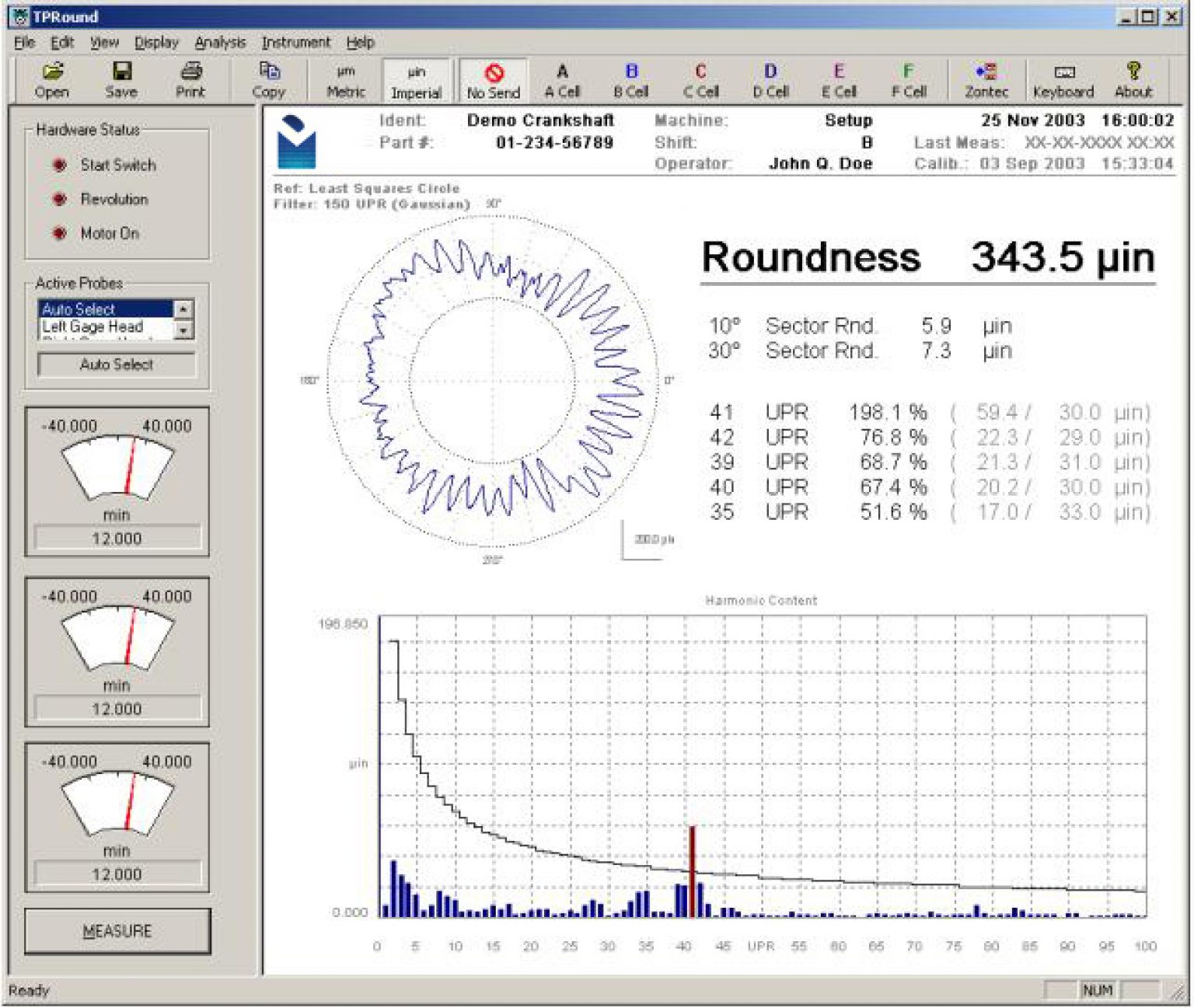 Shop Floor Roundness - Digital Metrology