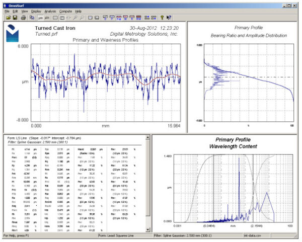OmniSurf Surface Profile Analysis Software - Digital Metrology