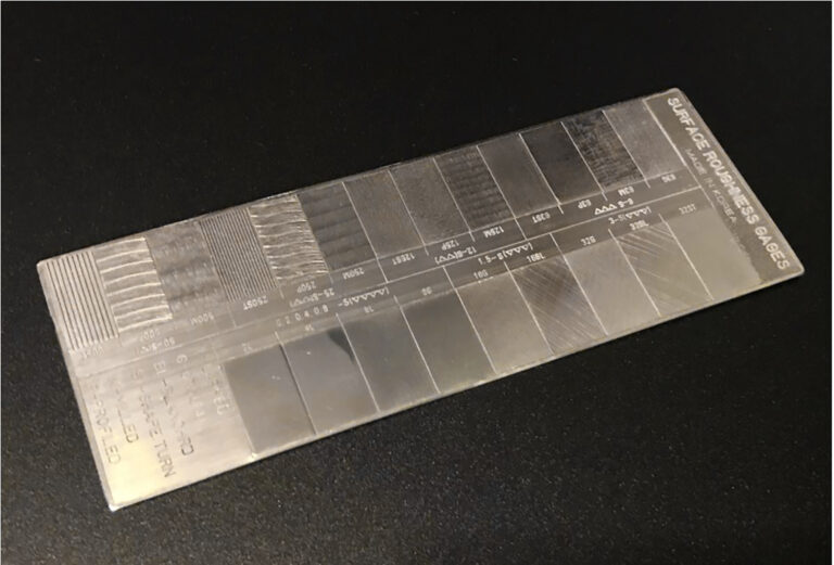 Microfinish Comparator Strip 4L - Digital Metrology
